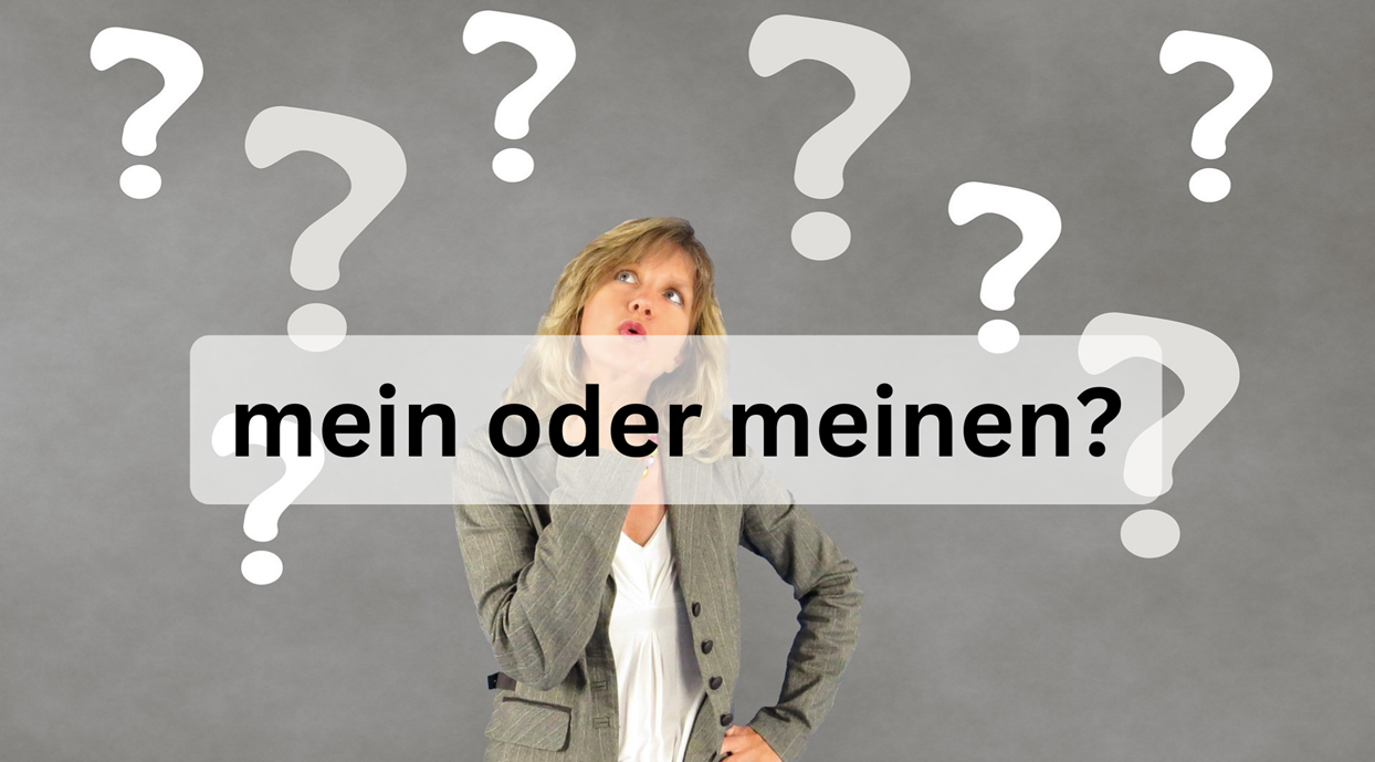 mein oder meinen? - Die richtige Verwendung (Akkusativ, Nominativ)